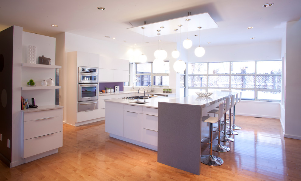 Modern White Kitchen - Modern - Kitchen - Other - by Filo Plus | Houzz