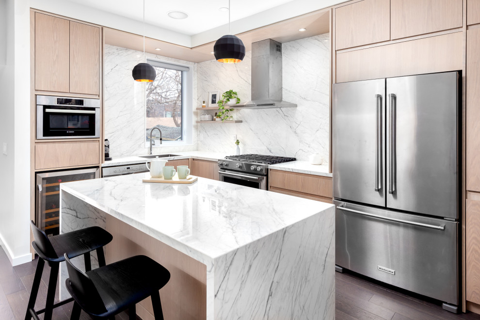 Modern White Oak - Modern - Kitchen - Toronto - by True Cut Cabinetry ...