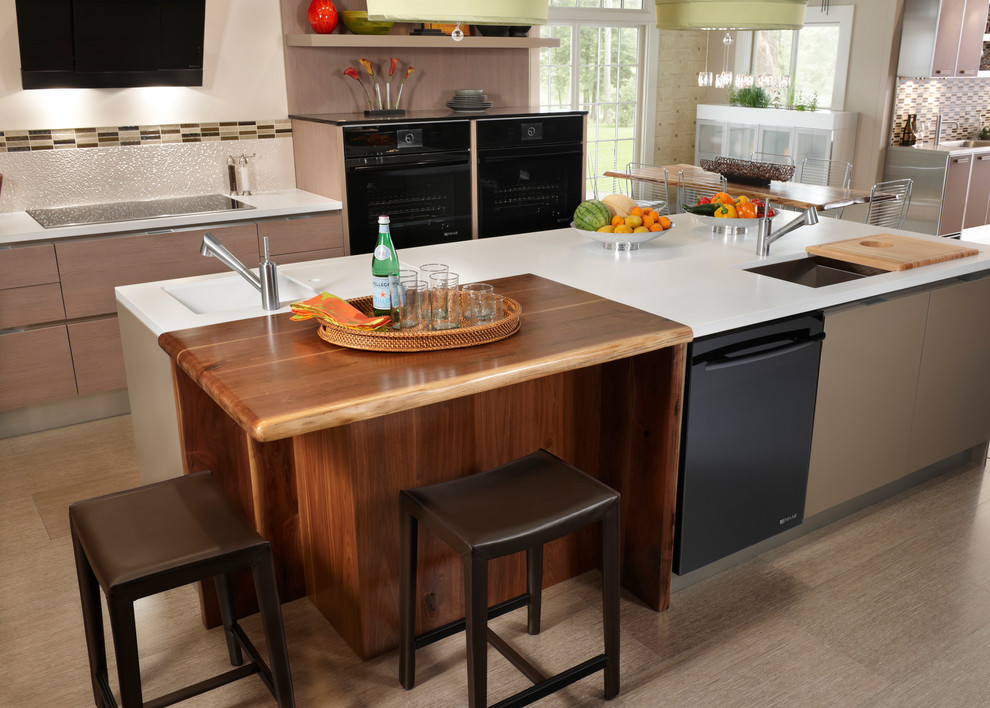 Modern Wood Live Edge Kitchen Counter - Modern - Kitchen - Other - by ...