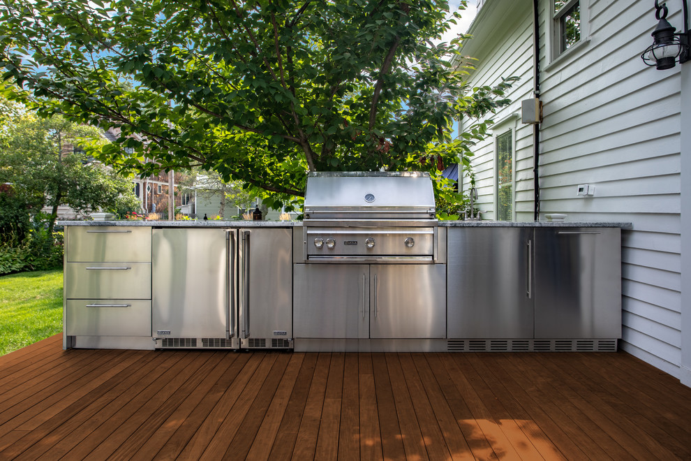 Modest Outdoor Kitchen - Modern - Kitchen - New York - by Baine ...