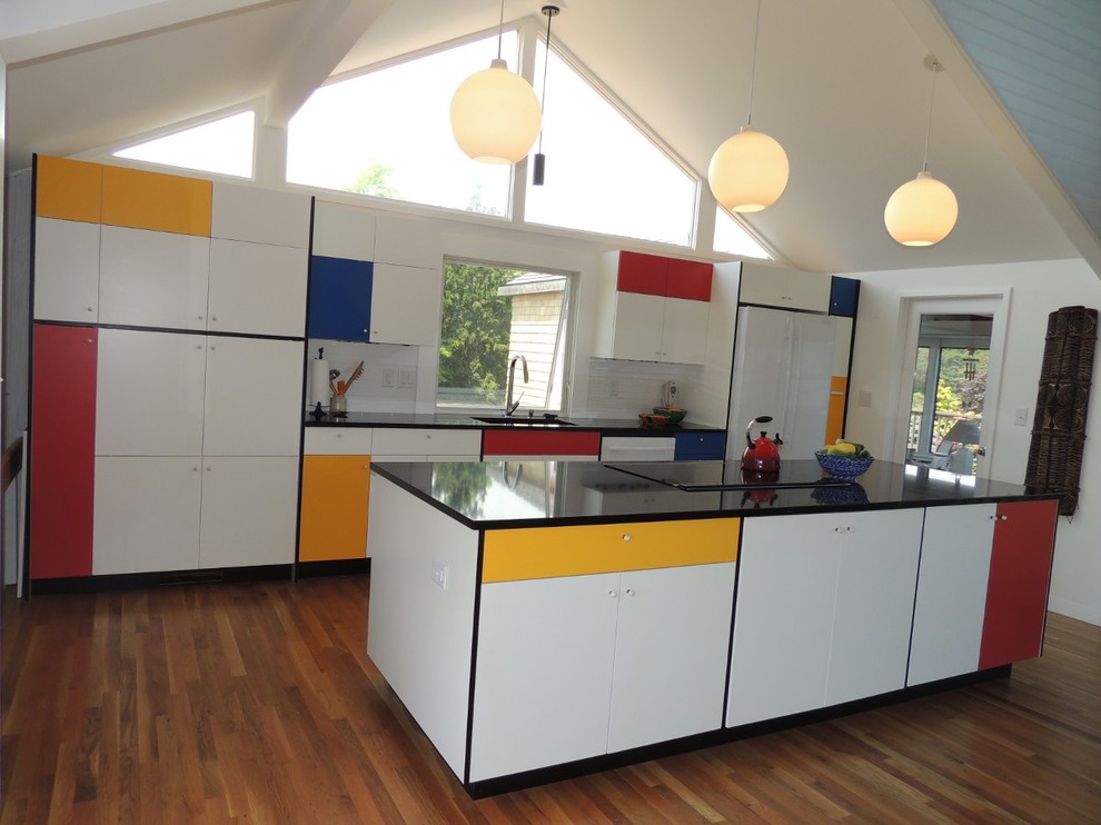 Mondrian Kitchen - Modern - Küche - Boston - von Lisa Steers - Mid-Cape ...