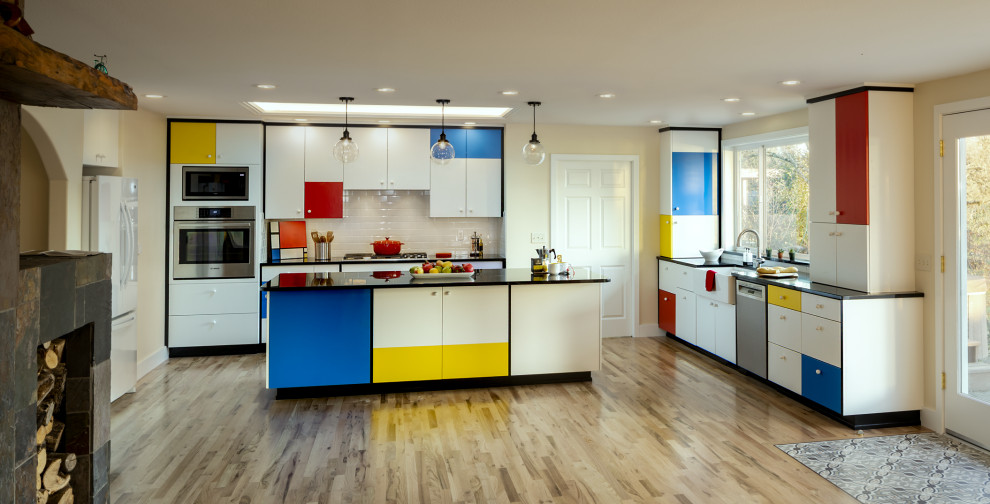 Mondrian Themed Kitchen - Eclectic - Kitchen - Portland - by G ...