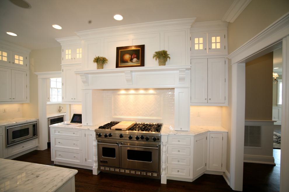 Montclair, NJ White Inset Kitchen Designed by David Earl - Traditional ...