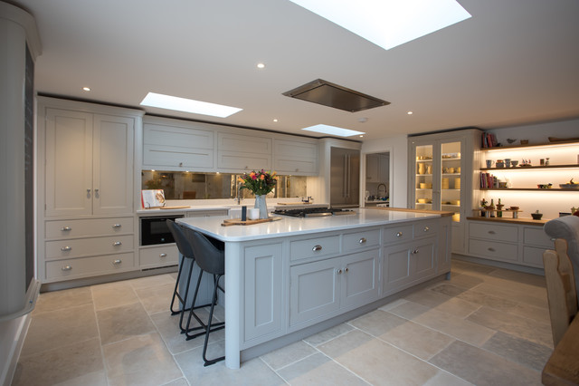 Montpellier limestone for family kitchen/diner - Traditional - Kitchen ...