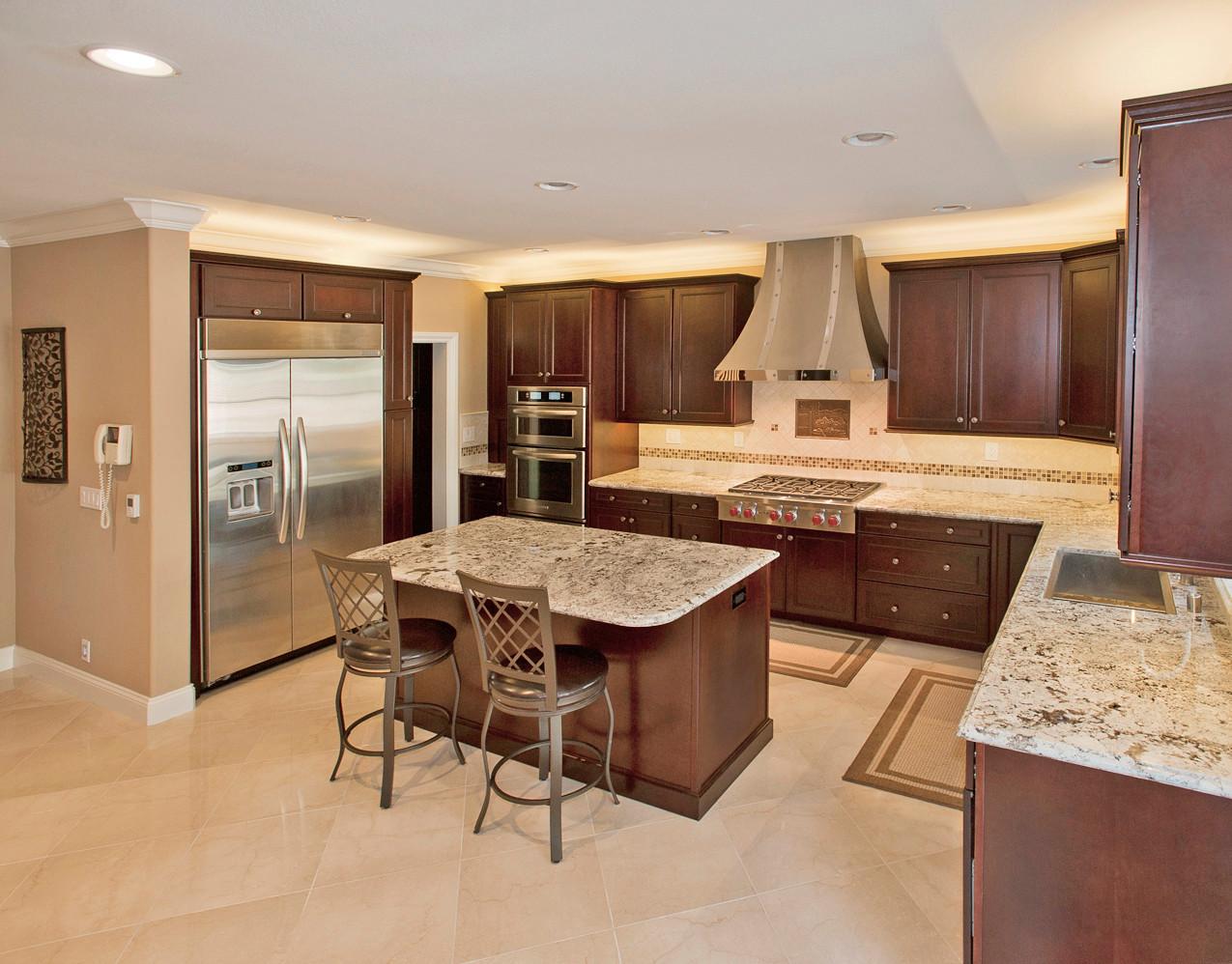 Botticino Marble Backsplash