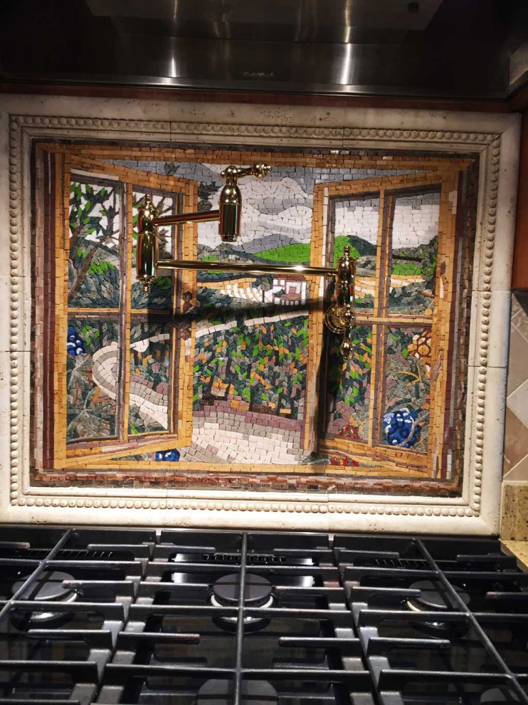 Mosaic Patterns, Window View I Mozaico - Farmhouse - Kitchen - Chicago ...