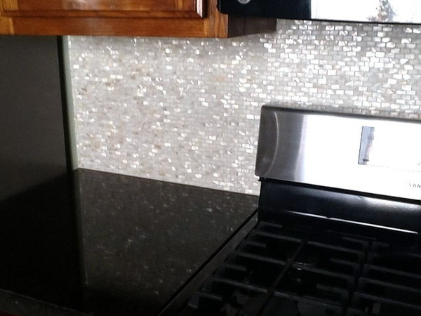 Mother of Pearl Natural Sea Shell Backsplash Tiles - Transitional ...