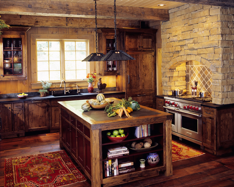 Mountain Cabin - Traditional - Kitchen - Other - by Johnson ...