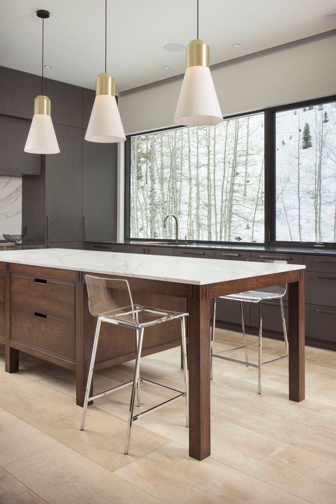 Mountain Contemporary - Rustic - Kitchen - Denver - by Suman Architects ...