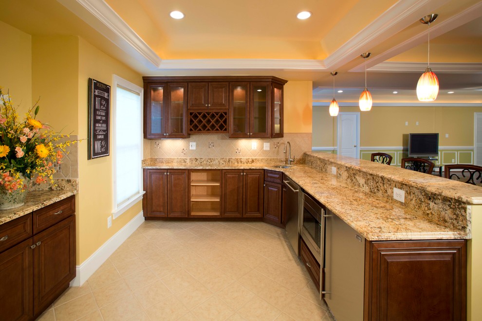 Movie Theatre Highlights Full Basement Remodel - Modern - Kitchen - DC ...