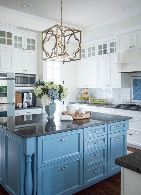 Multi Colored Kitchen Cabinets - Traditional - Kitchen - Denver - by U ...