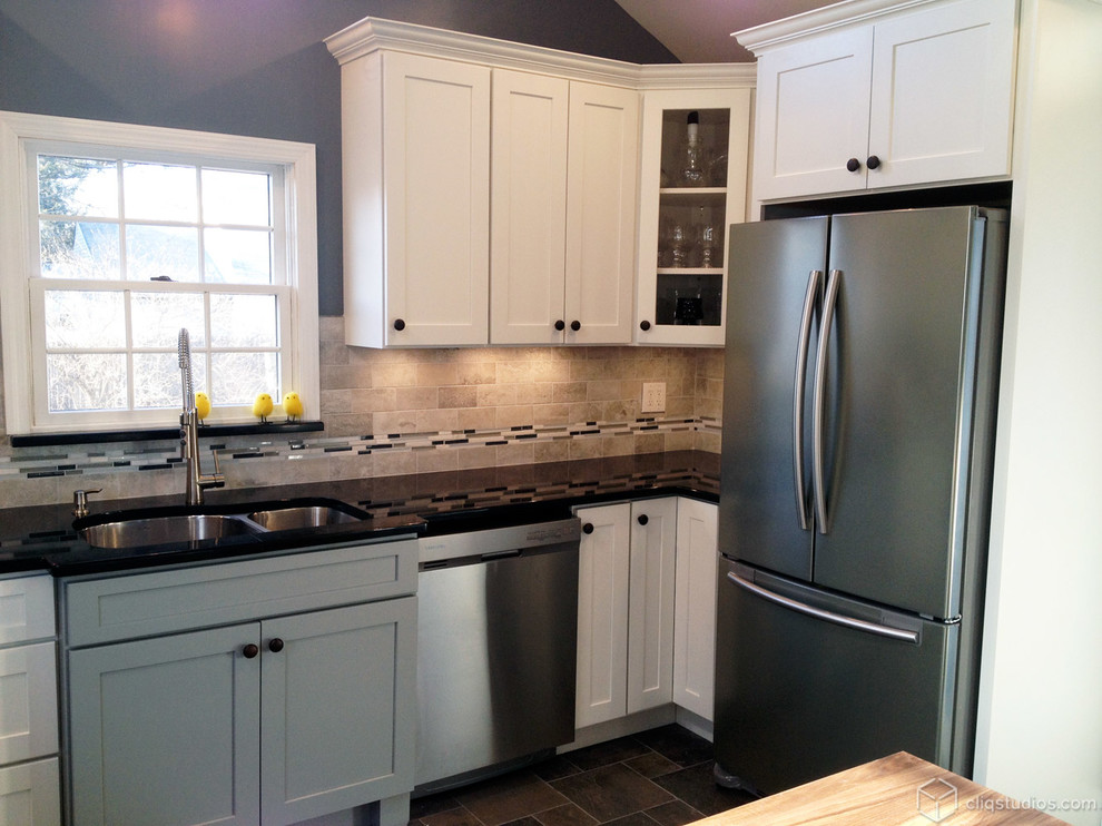 Multi-Tone and Multi-Finish Kitchens - Traditional - Kitchen - New York ...