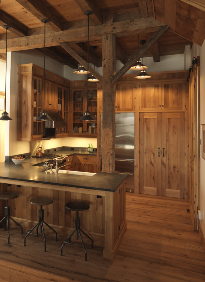 Music Barn - Rustic - Kitchen - Burlington - by Birdseye Design | Houzz
