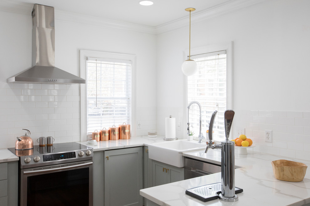 My Houzz: Neutral Chic Style in a 1901 South Carolina Home - Kitchen ...