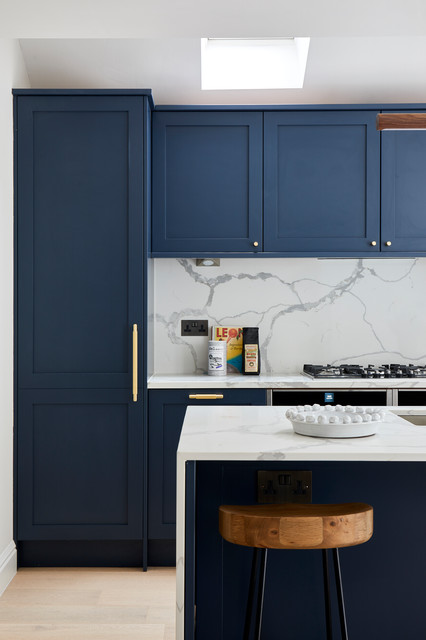 How to Choose a Splashback For a Dark Blue Kitchen | Houzz NZ