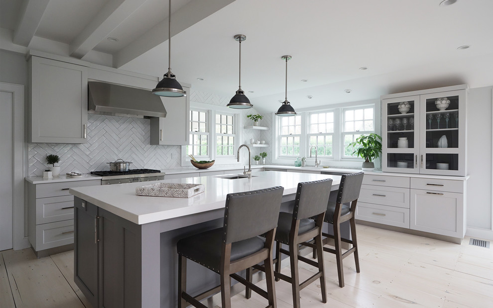 Nantucket Gray Kitchen Cabinets
