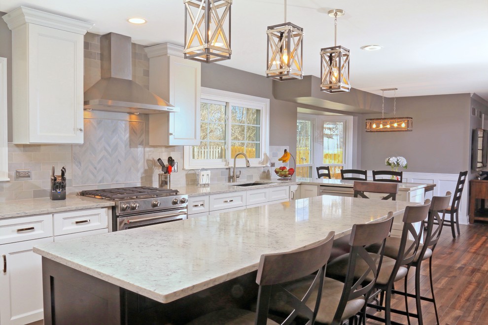 Naperville Open concept - Rustic - Kitchen - Chicago - by Take2 Custom ...