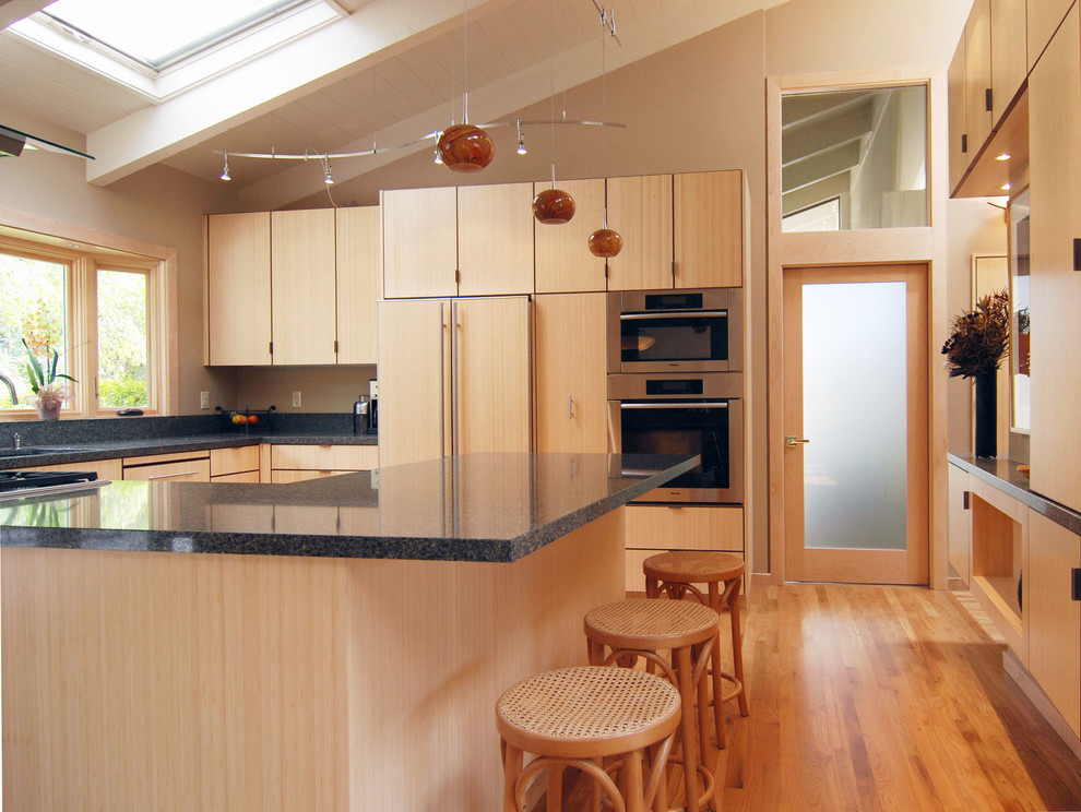 Natural Bamboo kitchen in Corralitos - Contemporary - Kitchen - San ...