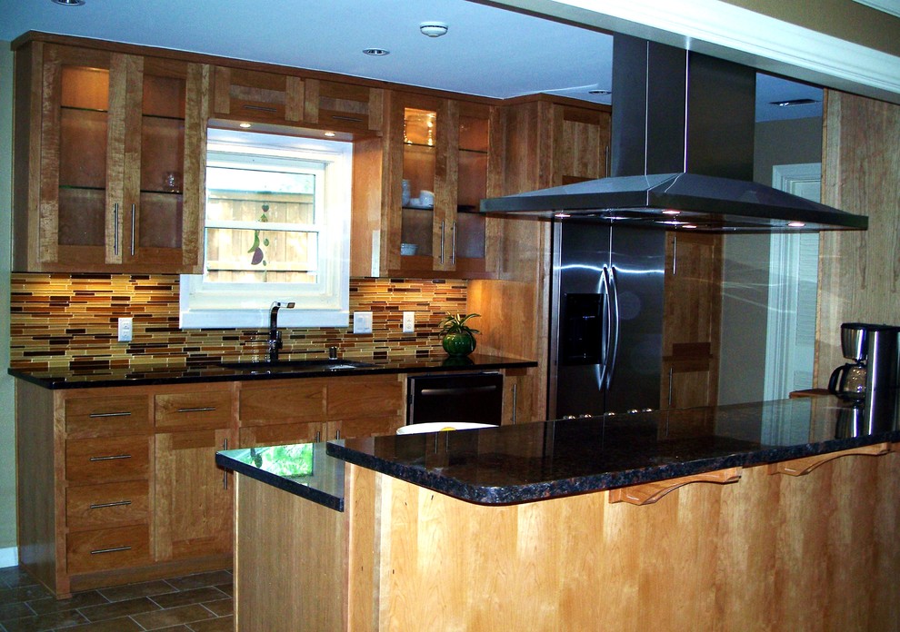 Natural Cherry Contemporary - Contemporary - Kitchen - Dallas - by ...