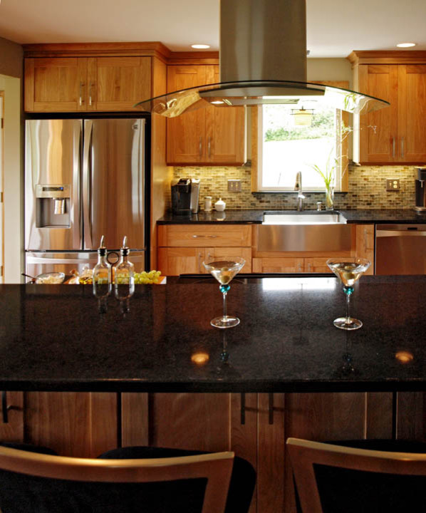 Natural Red Birch - Contemporary - Kitchen - Burlington - by Kitchens ...