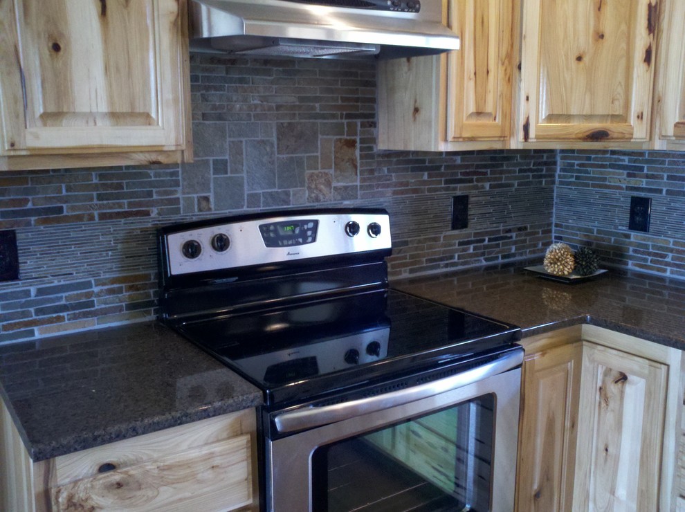 natural stone custom backsplash - Traditional - Kitchen - Omaha - by 3 ...