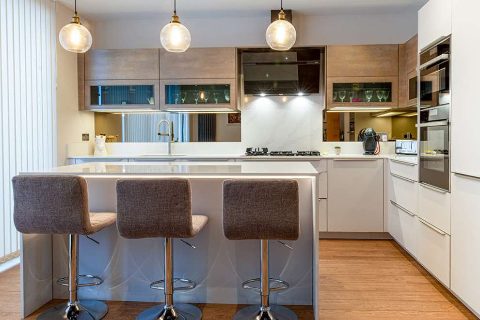 Naturally Cosy with elegant textures and glass accents - Contemporáneo ...