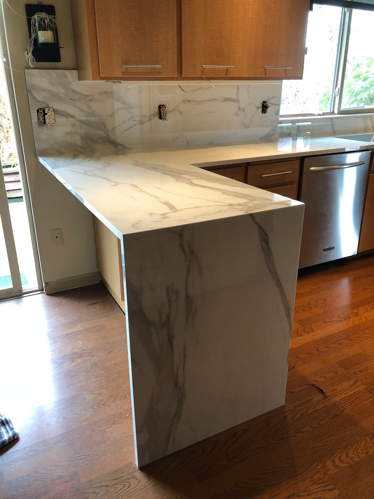 Neolith Calcatta polished - Modern - Kitchen - Seattle - by A&R Slab ...