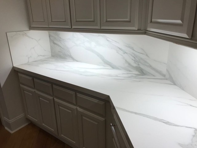 Neolith Estatuario Natural Honed Kitchen Countertops - Contemporary ...