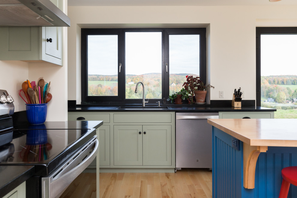 Net Zero Contemporary Cape - Contemporary - Kitchen - by Kinsey ...