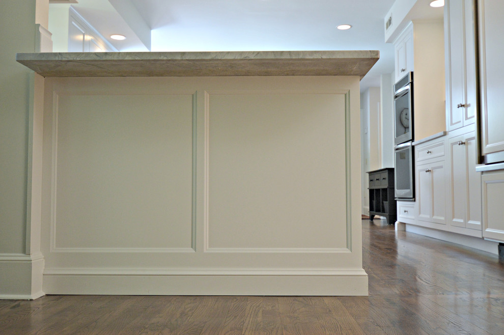 New Canaan CT - Classic White Elite Style Beaded Inset Kitchen ...