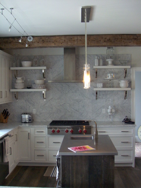 New Canaan custom farmhouse - interiors - Campagne - Cuisine - New York ...