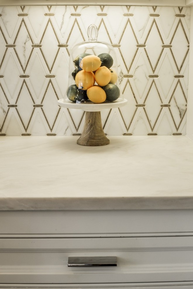 New Classic Kitchen with Custom Rialto Backsplash - Traditional ...