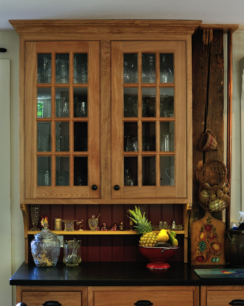 New Hampshire Farmhouse Red Birch Kitchen - Farmhouse - Kitchen ...