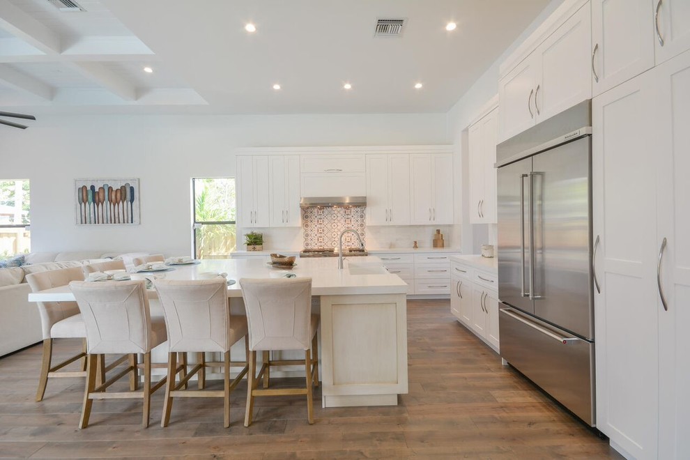 Custom Cabinets | Delray Beach New Home Build - Contemporary - Kitchen ...