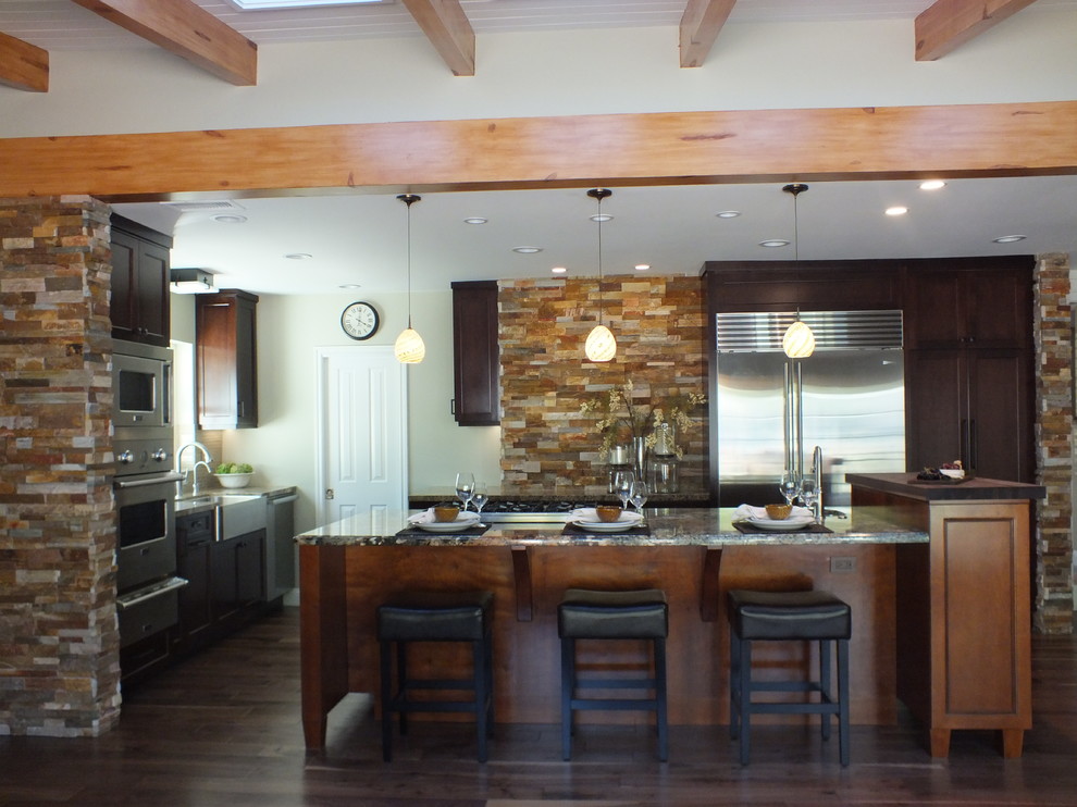 New Mountain Style Home - Rustic - Kitchen - Los Angeles - by Lunada ...