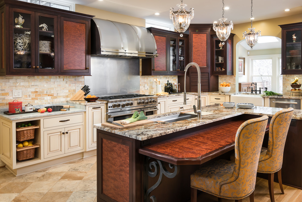 New Victorian Kitchen in Historic Victorian Home - Victorien - Cuisine ...