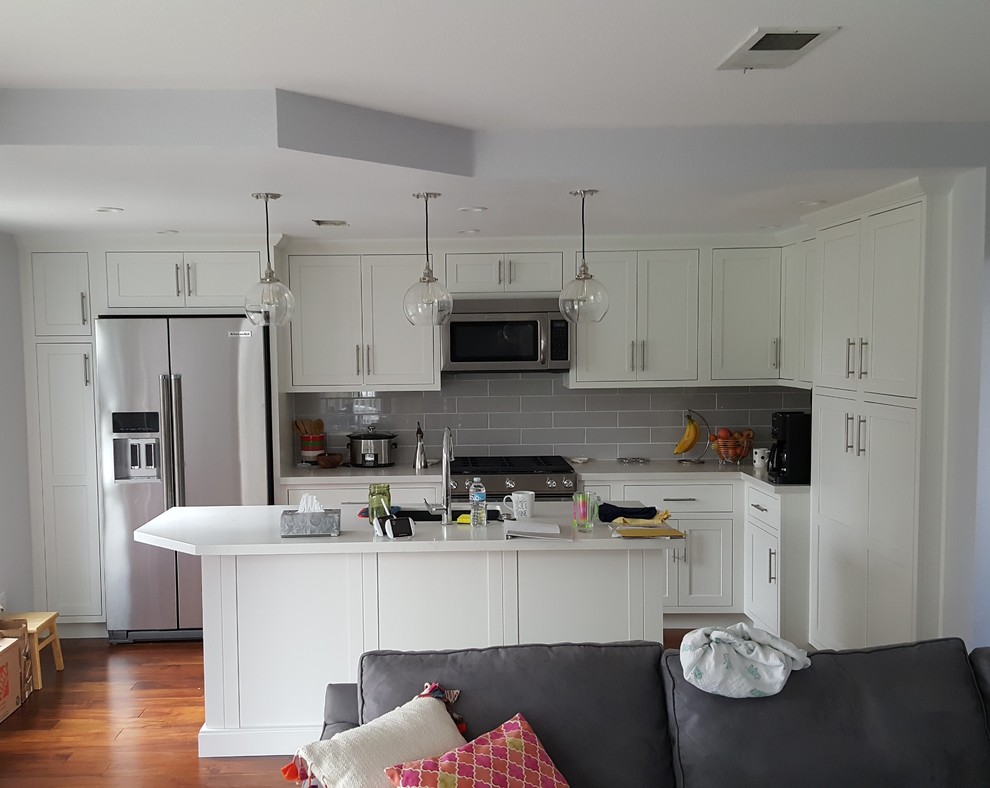 New white inset face frame - Transitional - Kitchen - San Diego - by ...
