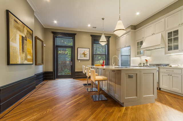 New York's First Rooftop Skybox - Transitional - Kitchen - New York ...