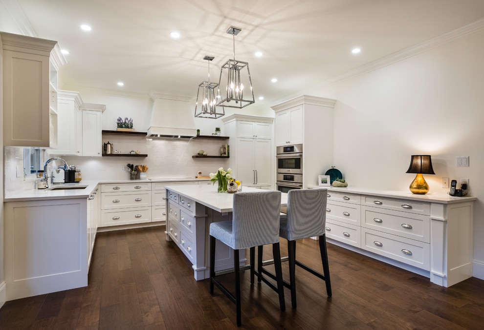Nice White Kitchen - Transitional - Kitchen - Vancouver - by SGDI ...