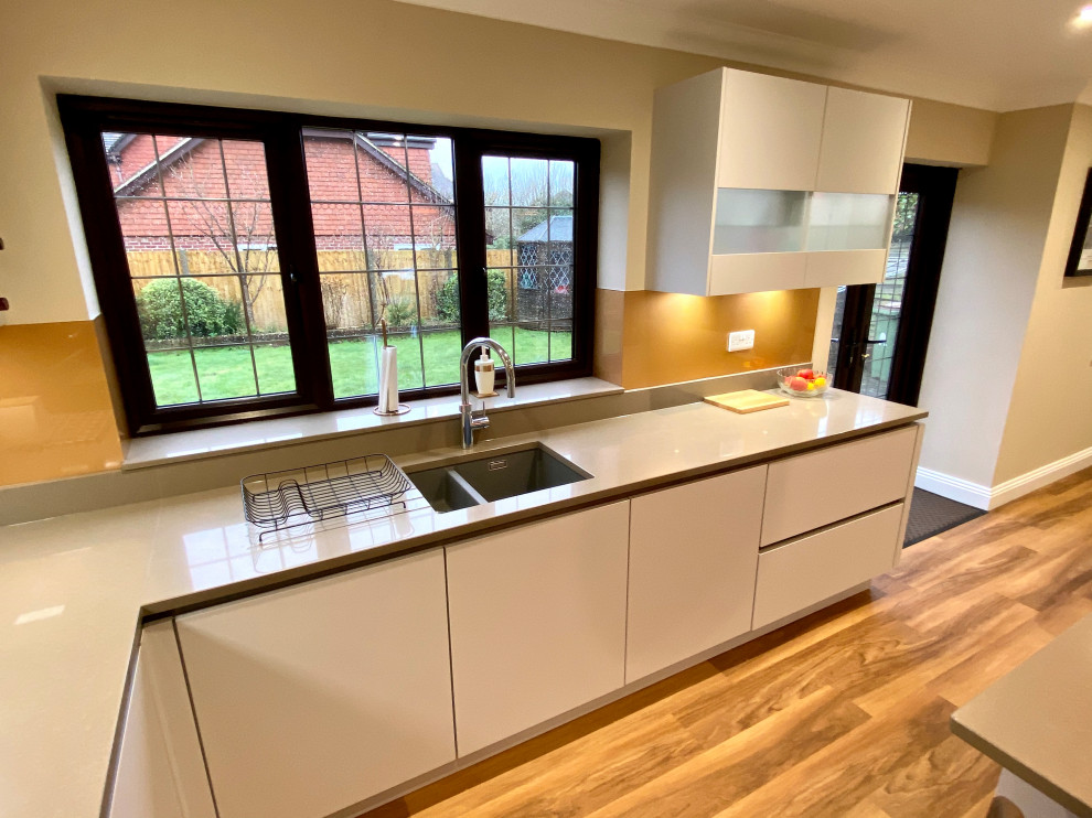 Nobilia Alpine White Kitchen - Contemporary - Kitchen - Sussex - by ...