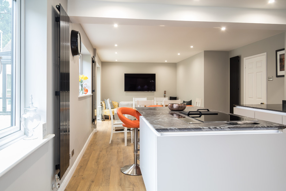 NOBILIA LASER 615 SATIN GREY - Contemporary - Kitchen - Hertfordshire ...