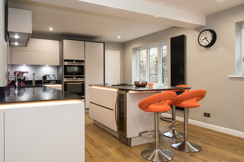 NOBILIA LASER 615 SATIN GREY - Contemporary - Kitchen - Hertfordshire ...