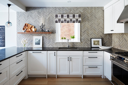 41+ Colorful Herringbone Backsplash Ideas - ( TRENDY ) - Backsplashes