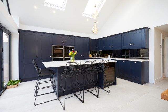 Nouveau Painted Indigo Blue - Modern - Kitchen - Surrey - by Ashford ...