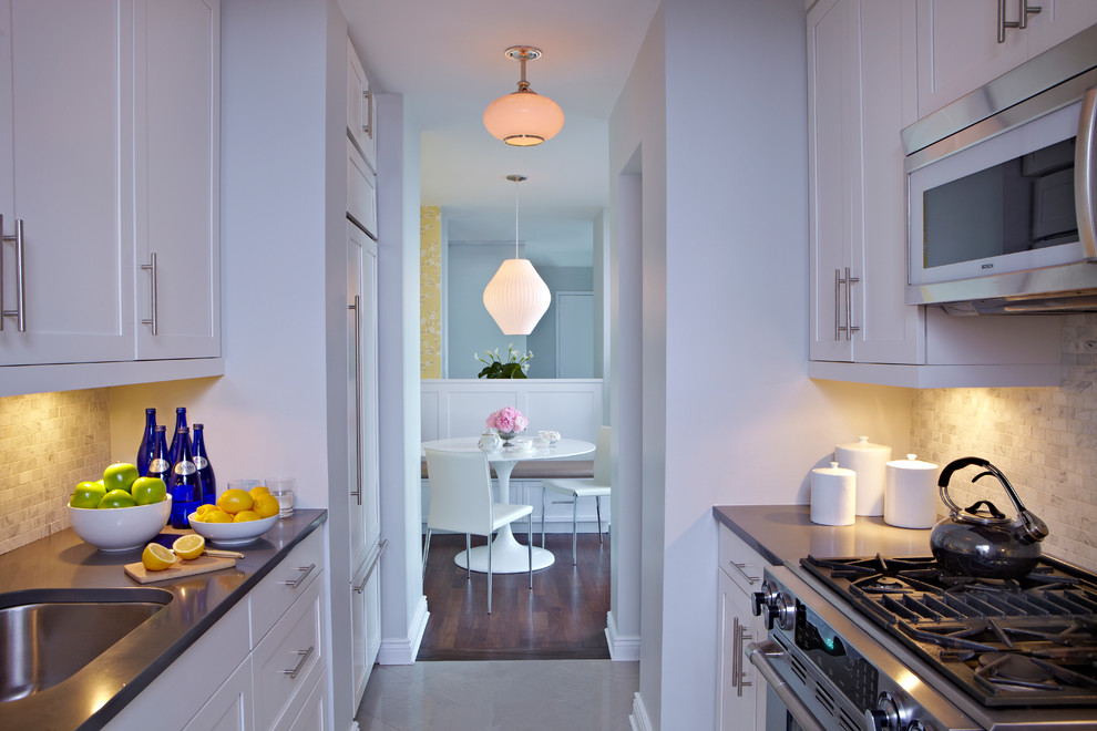 NYC Apartment: Custom Renovation & Design - Contemporary - Kitchen ...