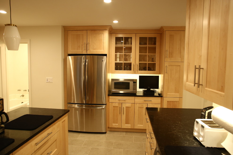 NYC Landmark Building Kitchen Transformation - Contemporary - Kitchen ...