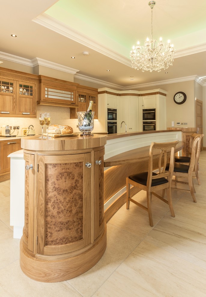 oak and Painted Kitchen - Traditional - Kitchen - Other - by Designer ...