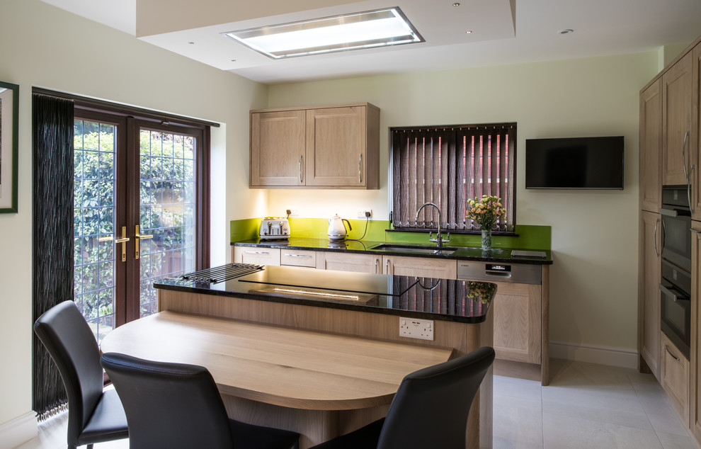 Oak Kitchen with Island - Modern - Kitchen - Kent - by Potts Ltd | Houzz UK