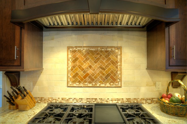 Oakton Kitchen & Sunroom - Range Surround & Backsplash - Traditional ...
