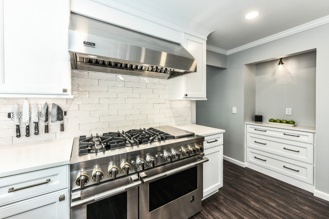 Oakton Transitional Kitchen, Butler's Pantry & Powder Room - Transitional - Kitchen - DC Metro ...